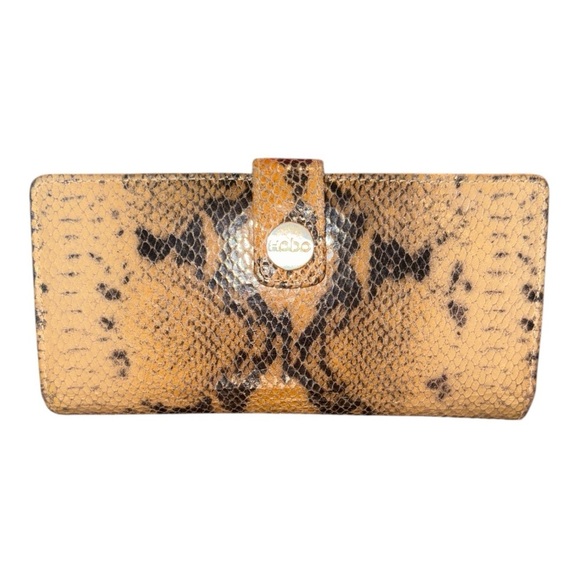 HOBO | Bags | Hobo International Long Snap Closure Bifold Snakeskin ...